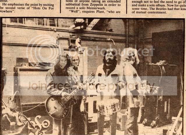 Rehearsals at Manticore Studios, early 1977 - Photos - Led Zeppelin ...